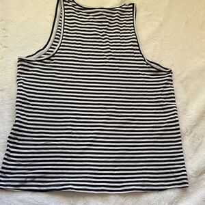 Express | Tops | Express Black And White Striped Tank Top | Poshmark